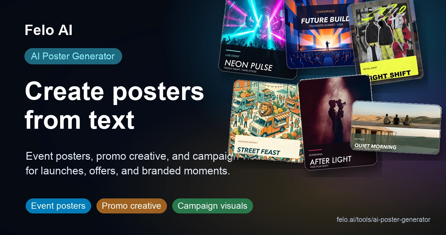 Generator Poster AI - Buat poster dari teks | Felo AI